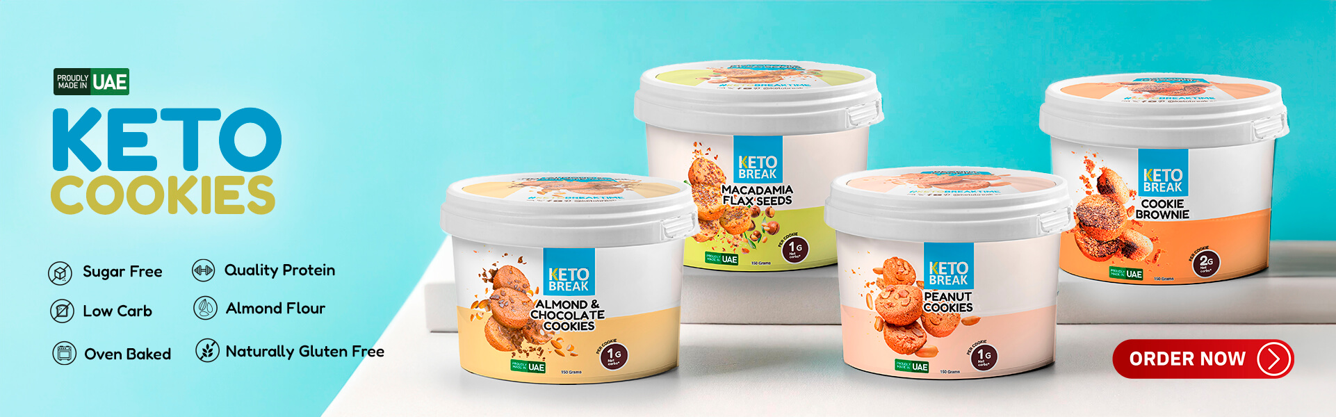 Home - Keto Break : Order Online Keto Cookies & Cake in Dubai, Abu ...